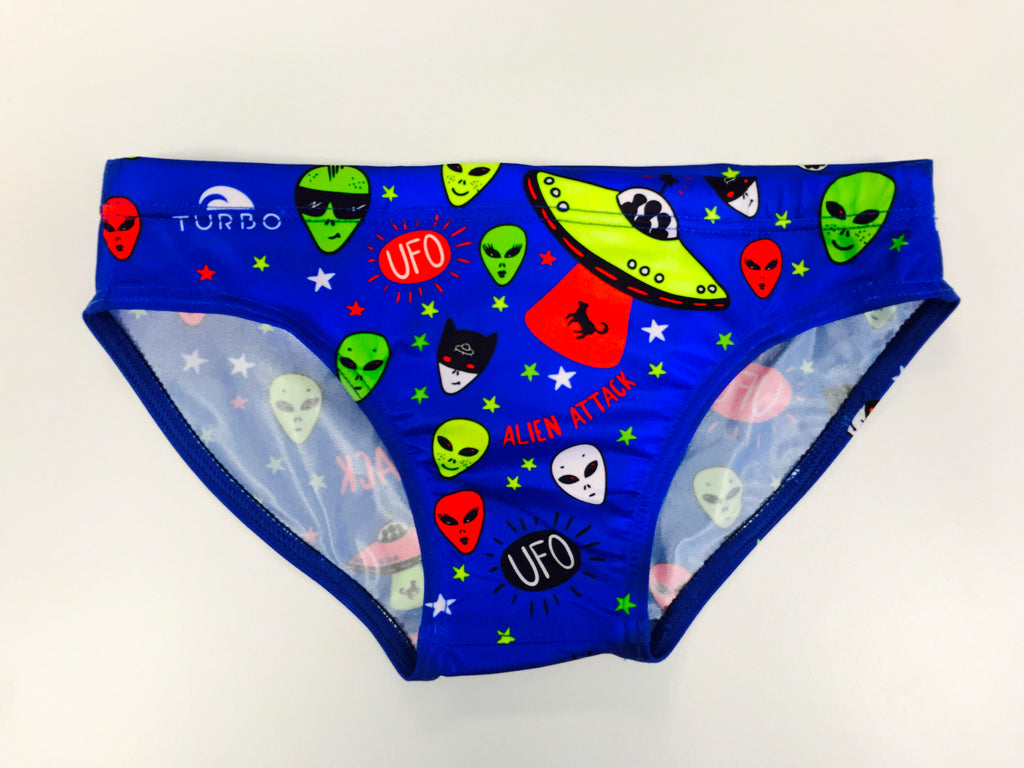 Boys Swimming Trunks - Alien Attack (Royal) – Turbo Swim Asia