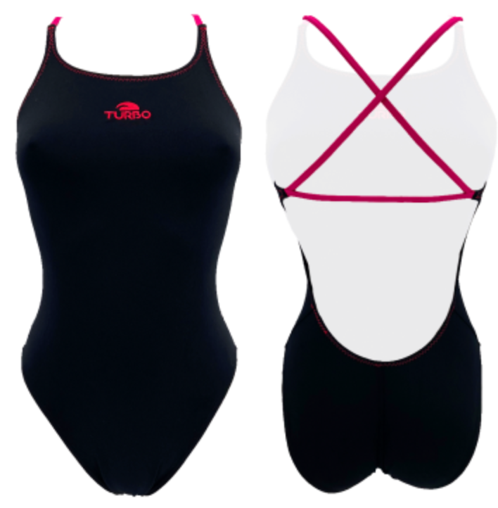 Girls Synchronize Swim Suit - Cross Comfort (Black) – Turbo Swim Asia
