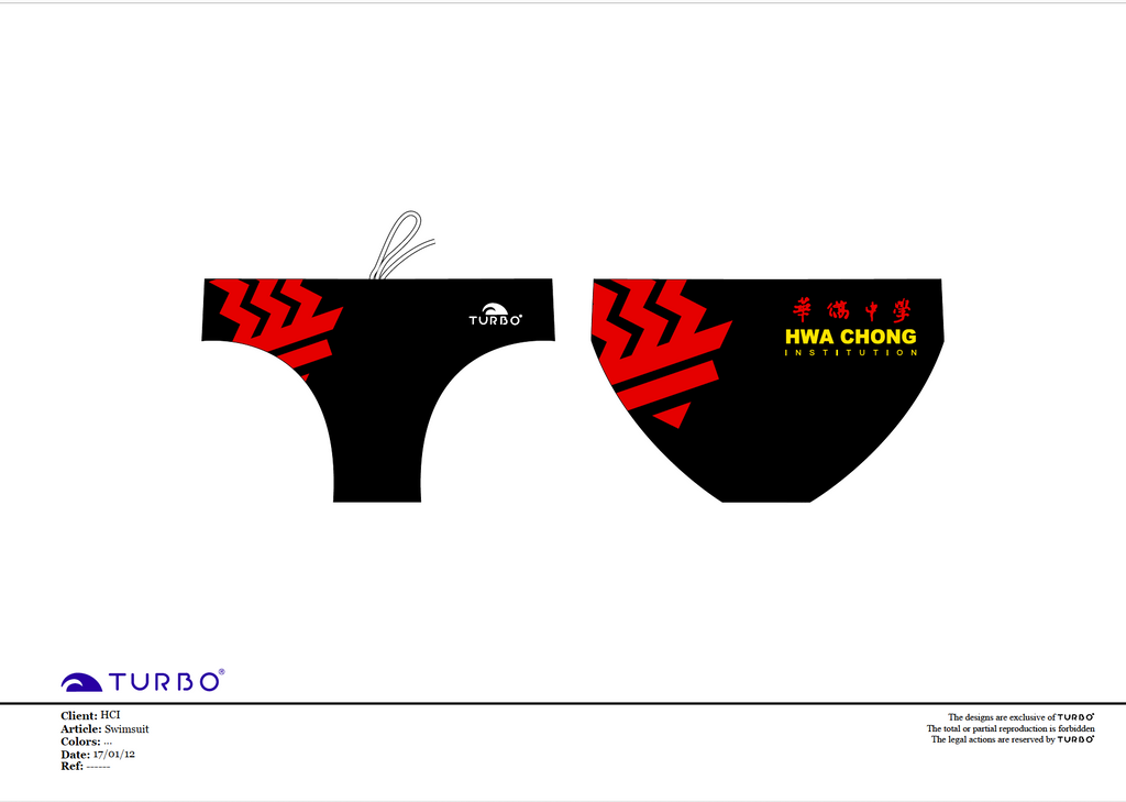 Past Custom Designed - HCI 2012 Boys/Men WP Trunks No Name (Pre-Order ...