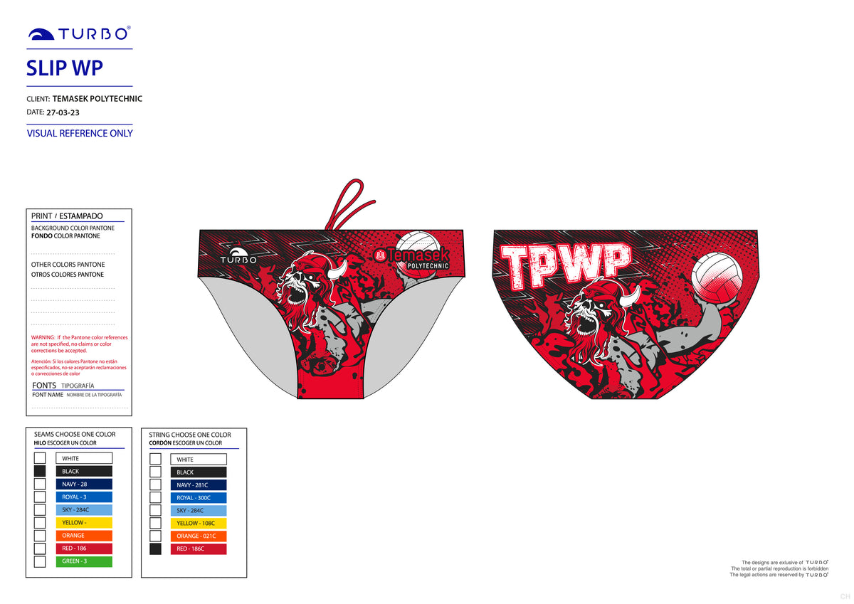 Past Custom Designed - TP 2021 Design 02 - Boys/Men WP Trunks No Name ...